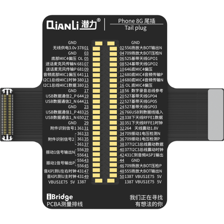 KIT DE TEST DE CÂBLES PCBA QIANLI IBRIDGE TOOLPLUS (IPHONE 8/4.7)